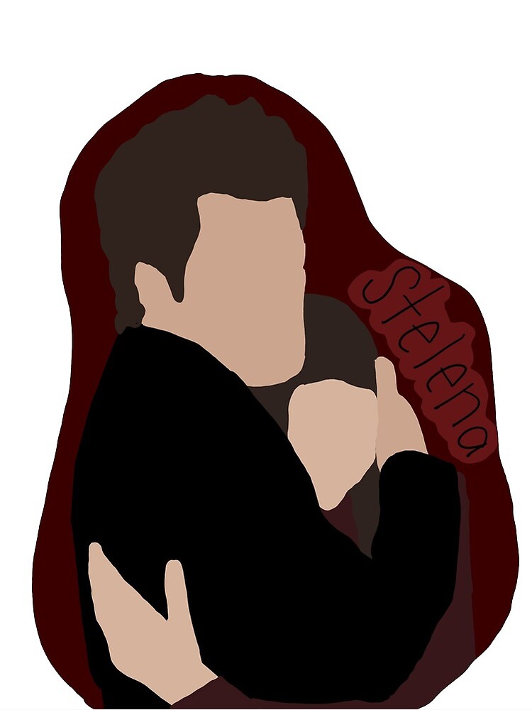 "TVD - stelena hug" Art Print by morganbrowningg | Redbubble