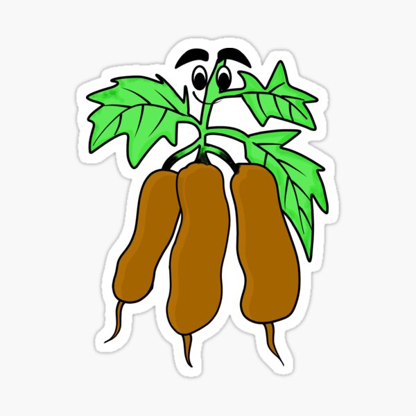 "Funny Cassava Plant Illustration " Sticker by vineeth | Redbubble