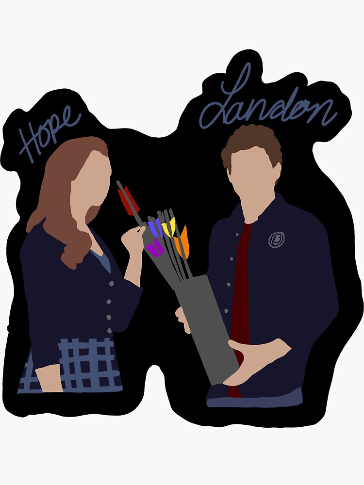 "The Legacies - Hope and Landon" Sticker for Sale by morganbrowningg ...