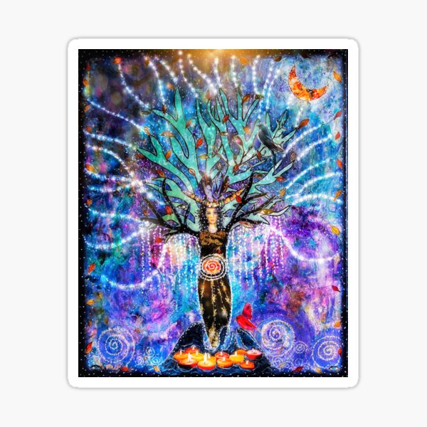 "The goddess tree" Sticker for Sale by Lilaviolet | Redbubble