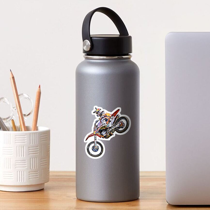 "Dirt bike jump or motocross jump mx or motorcycle jump" Sticker for ...