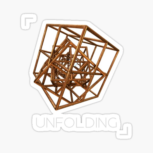 "Illusion Art- Unfolding" Sticker for Sale by DDIVINECREATOR | Redbubble