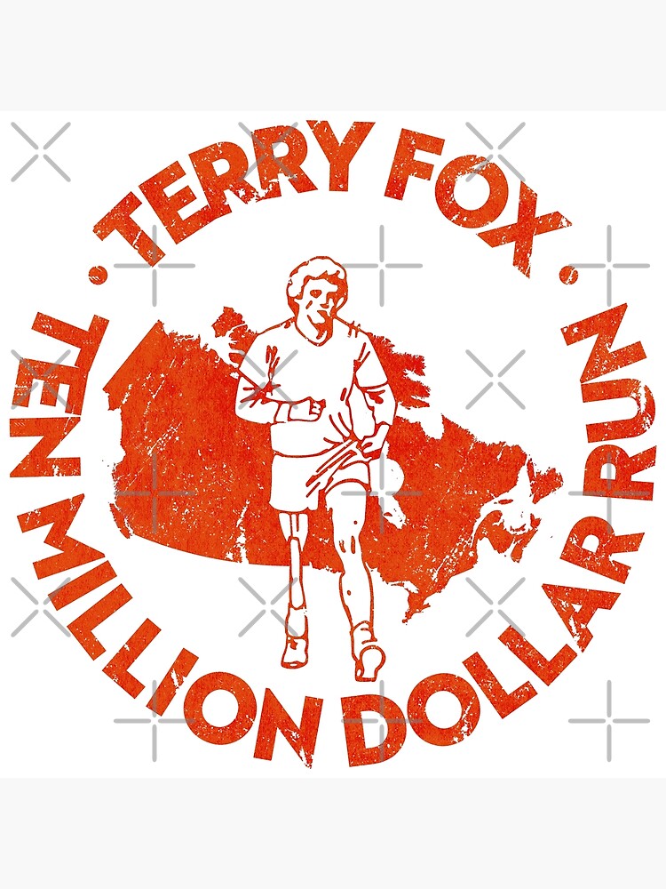 "Terry Fox - Ten Million Dollar Run " Framed Art Print for Sale by ...