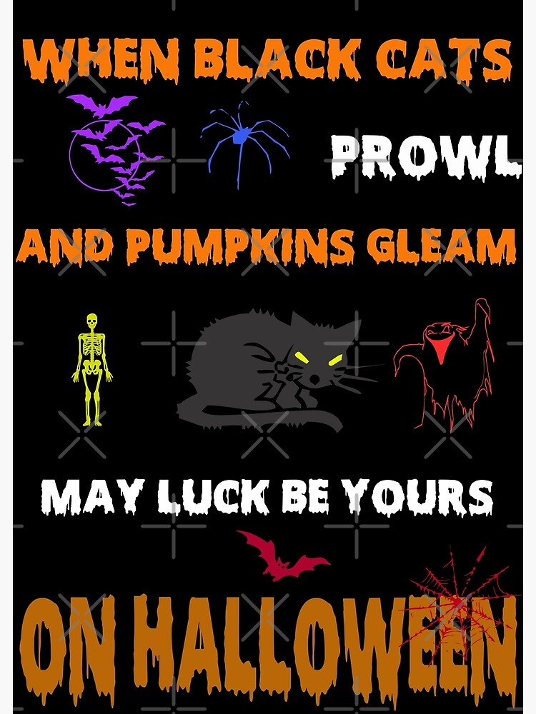 "Halloween Cat Meme" Poster by Fashimation20 | Redbubble