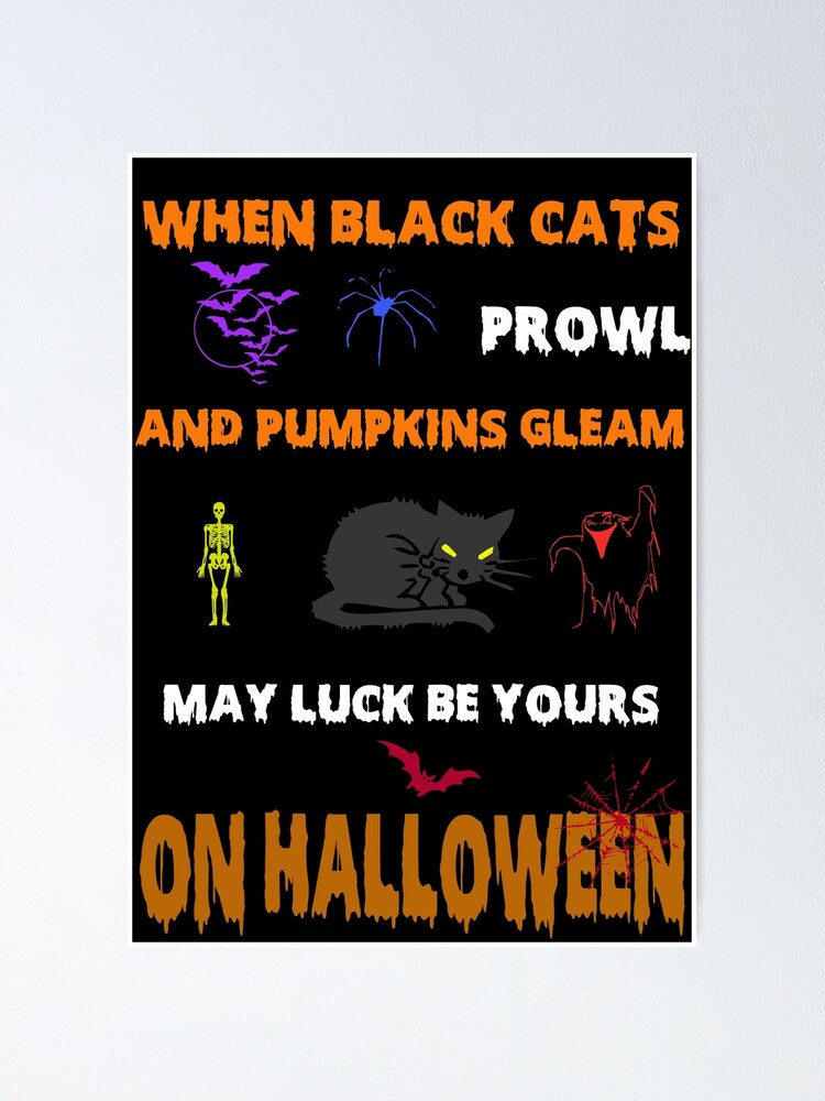 "Halloween Cat Meme" Poster by Fashimation20 | Redbubble
