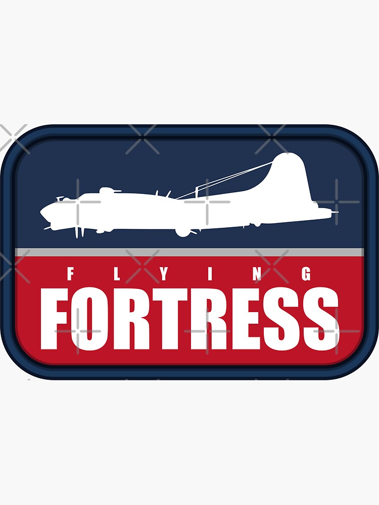 "B-17 Flying Fortress Patch" Sticker for Sale by StrongVlad | Redbubble