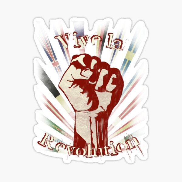 "Revolution" Sticker for Sale by blackiguana | Redbubble