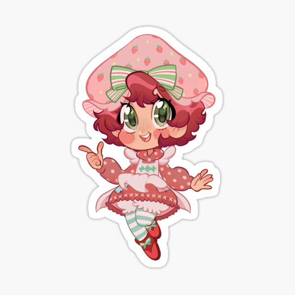 "Strawberry shortcake" Sticker for Sale by Kyotemeru | Redbubble
