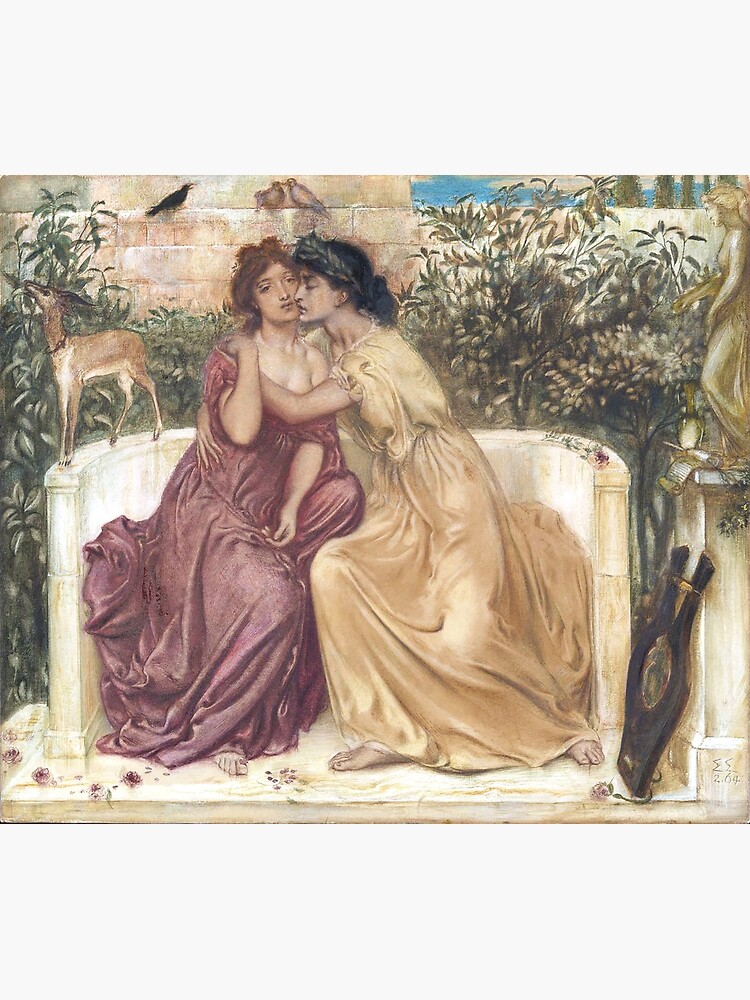 Sappho And Erinna In A Garden At Mytilene Art Print For Sale By