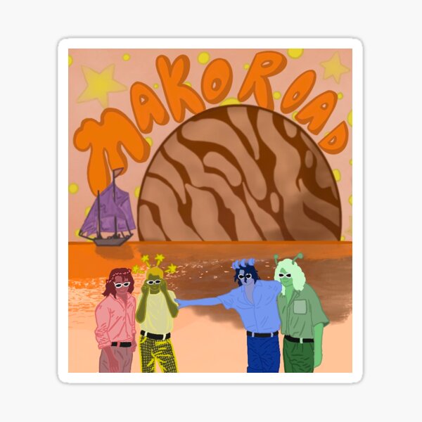 "Mako Road Dream" Sticker for Sale by honeygouda | Redbubble