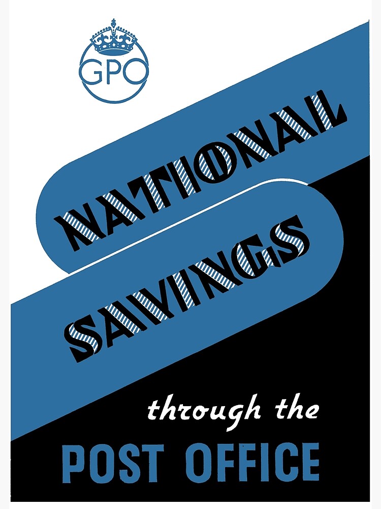 "GPO NATIONAL SAVINGS AT THE POST OFFICE -ADVERT" Poster by ...