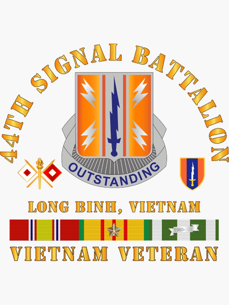 "44th Signal Bn 1st Signal Bde w VN SVC wo" Sticker by mettenburgsyd ...