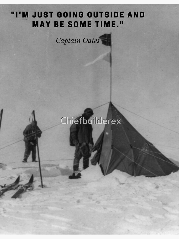 "South Pole Expedition - Capt Oates" Sticker for Sale by Chiefbuilderex ...