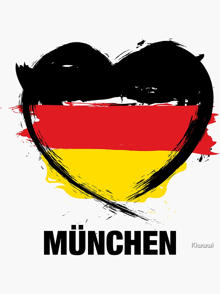 "Munchen munich germany flag" Sticker for Sale by Kiwwwi | Redbubble