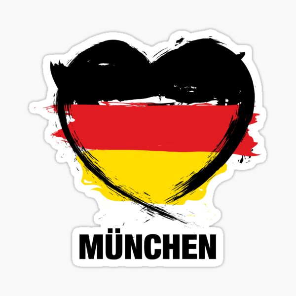 "Munchen munich germany flag" Sticker for Sale by Kiwwwi | Redbubble