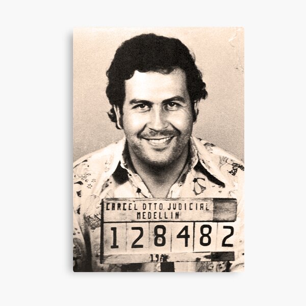 Pablo Escobar Mugshot Canvas Prints | Redbubble