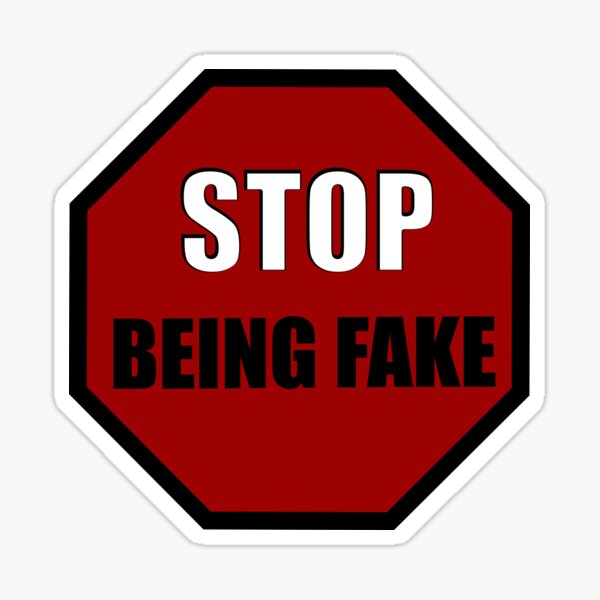 "No More Fake Friends" Sticker for Sale by Fashimation20 | Redbubble