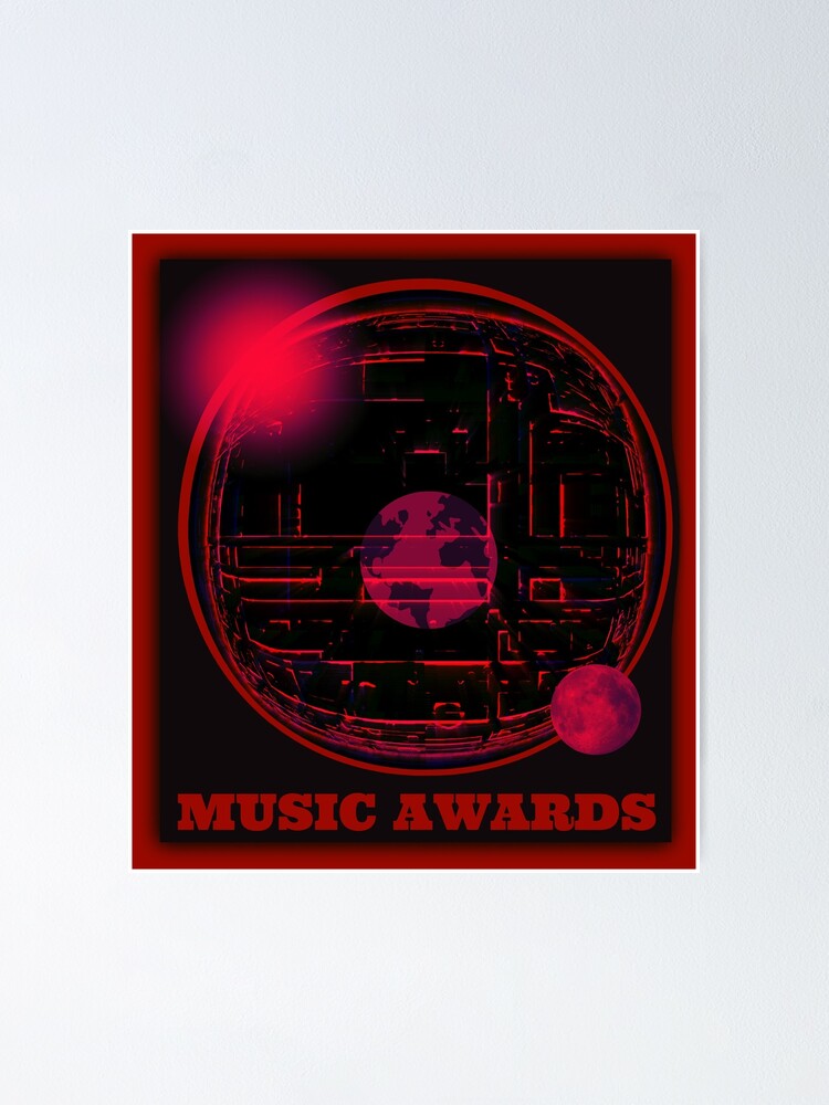 "music awards" Poster for Sale by DMEIERS | Redbubble