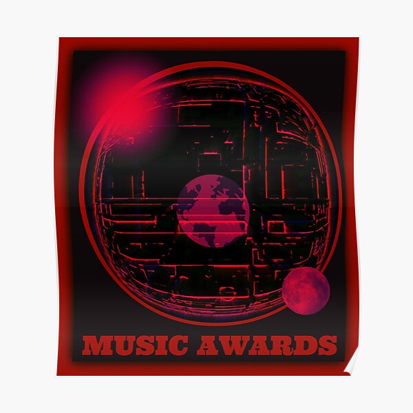 "music awards" Poster for Sale by DMEIERS | Redbubble