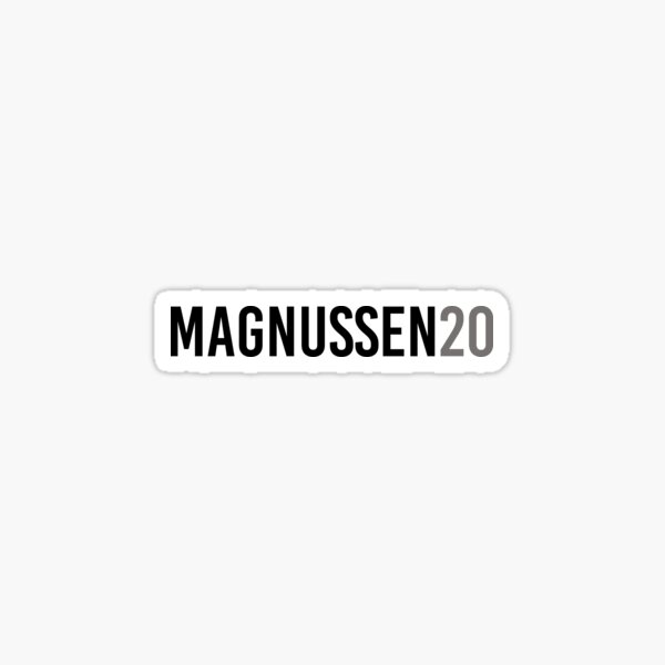 "Kevin Magnussen 20 Design" Sticker by GreazyL | Redbubble