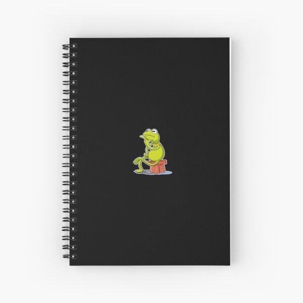 "Kermit the frog thinking meme" Spiral Notebook for Sale by Omeris ...