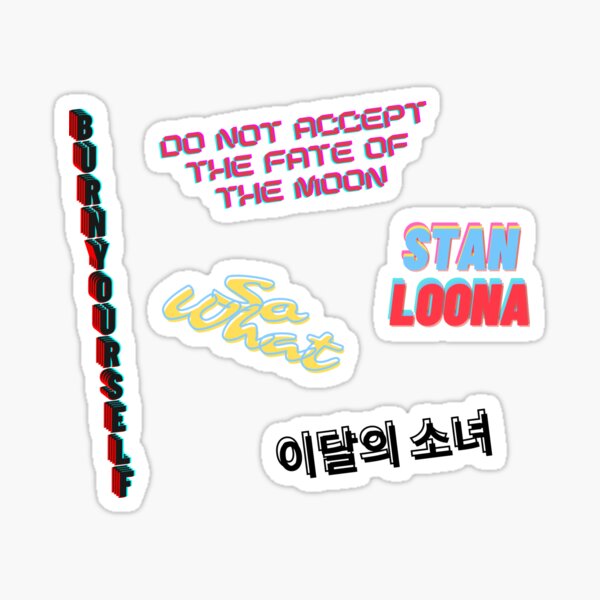 "Aesthetic LOONA OT12 Stickers" Sticker for Sale by Style-November ...