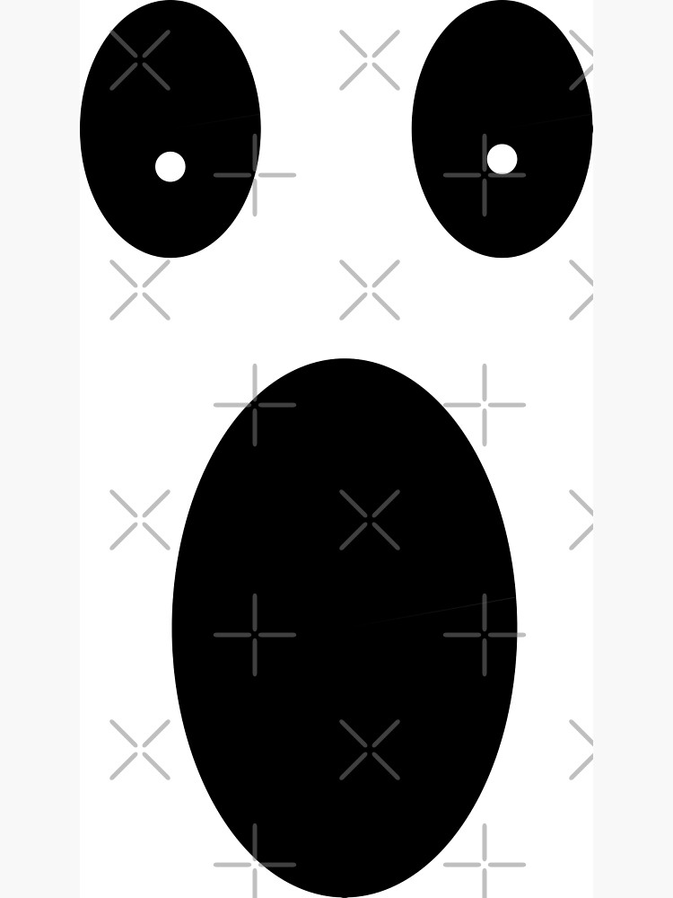 "Spooky Halloween Shocked Ghost Face" Art Print by kookkiee | Redbubble