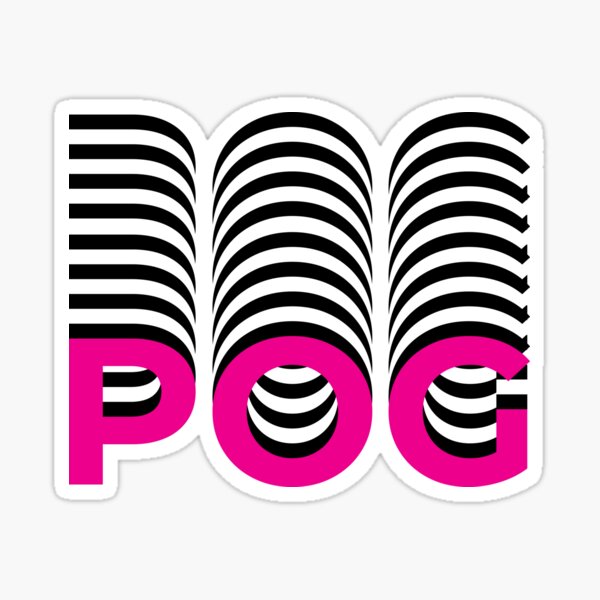 "Pog" Sticker for Sale by cKlears | Redbubble