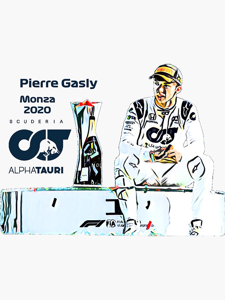 "Pierre Gasly Monza " Sticker for Sale by Unikli | Redbubble