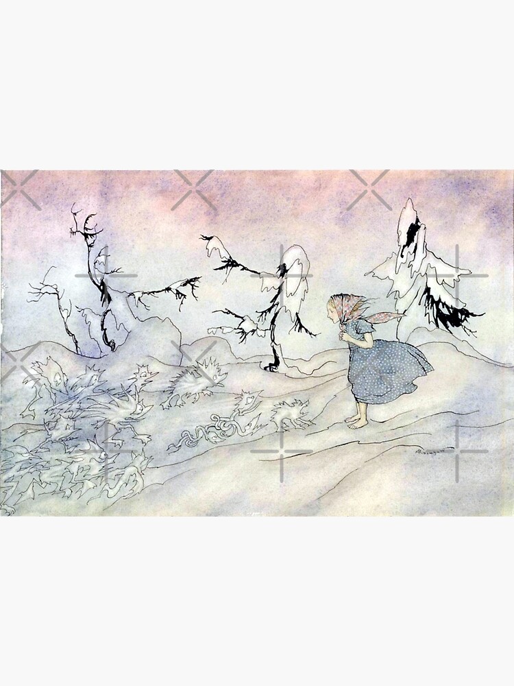 "Gerda - The Snow Queen - Arthur Rackham" Poster for Sale by ...