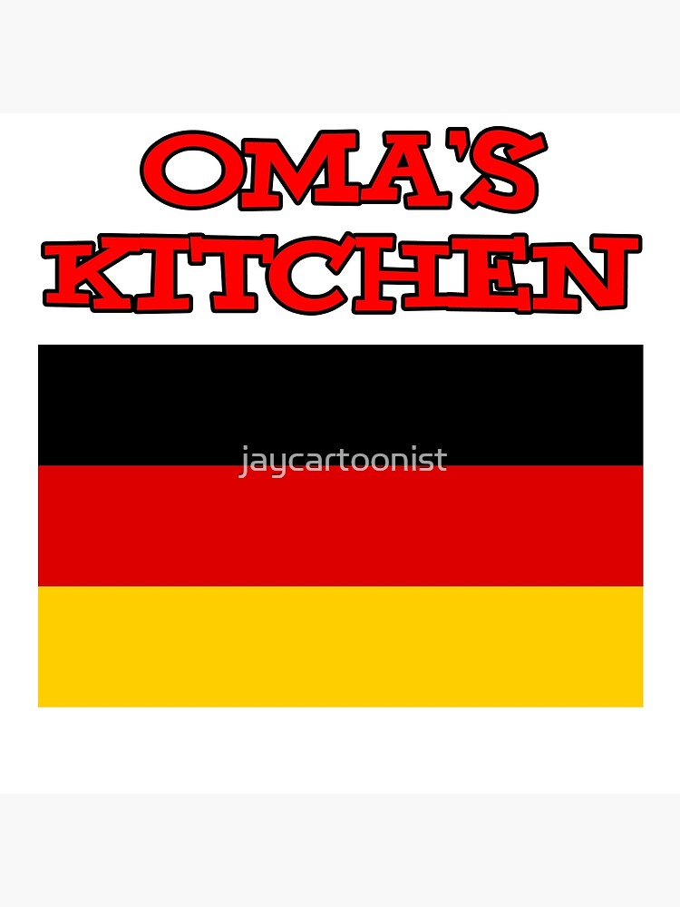 "Oma's Kitchen Featuring German Flag" Photographic Print by ...
