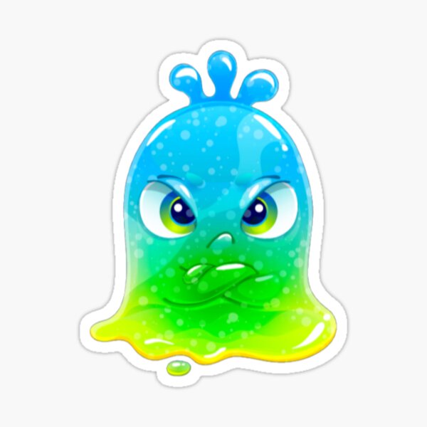 "MAD SLIME" Sticker for Sale by MightyBeast | Redbubble