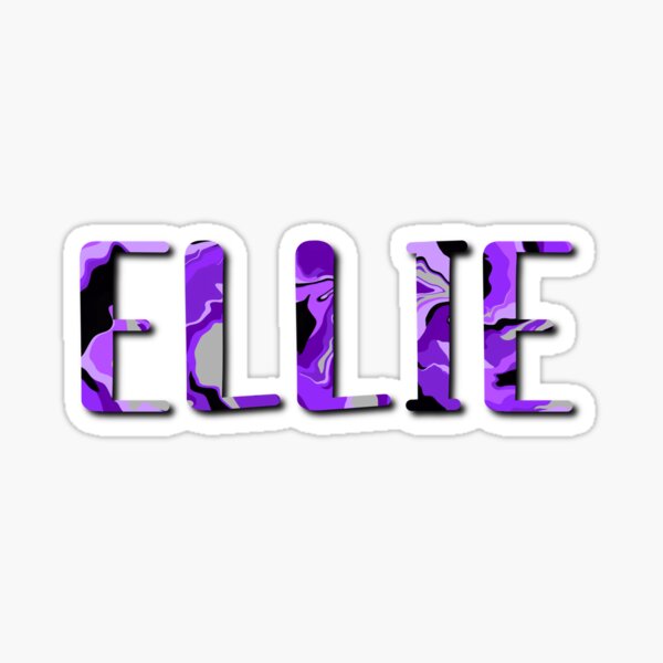 "Ellie" Sticker for Sale by dolphin1128 | Redbubble