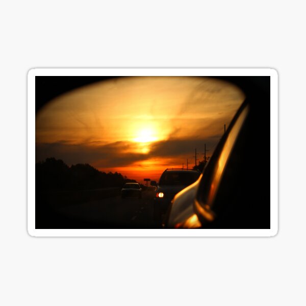 "Leaving Sunset Behind" Sticker by Cynthia48 | Redbubble