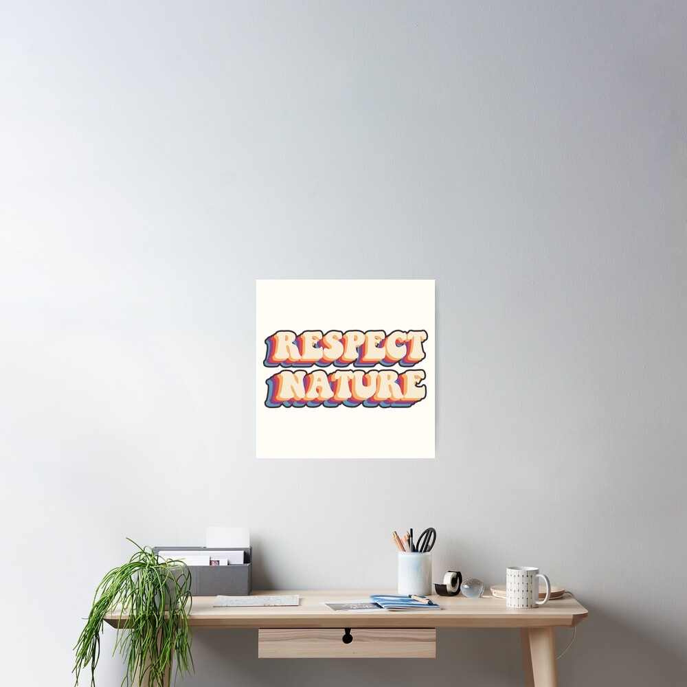 "Aesthetic Vintage Respect Nature" Poster for Sale by STAR10008 | Redbubble