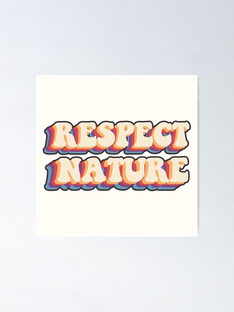 "Aesthetic Vintage Respect Nature" Poster for Sale by STAR10008 | Redbubble
