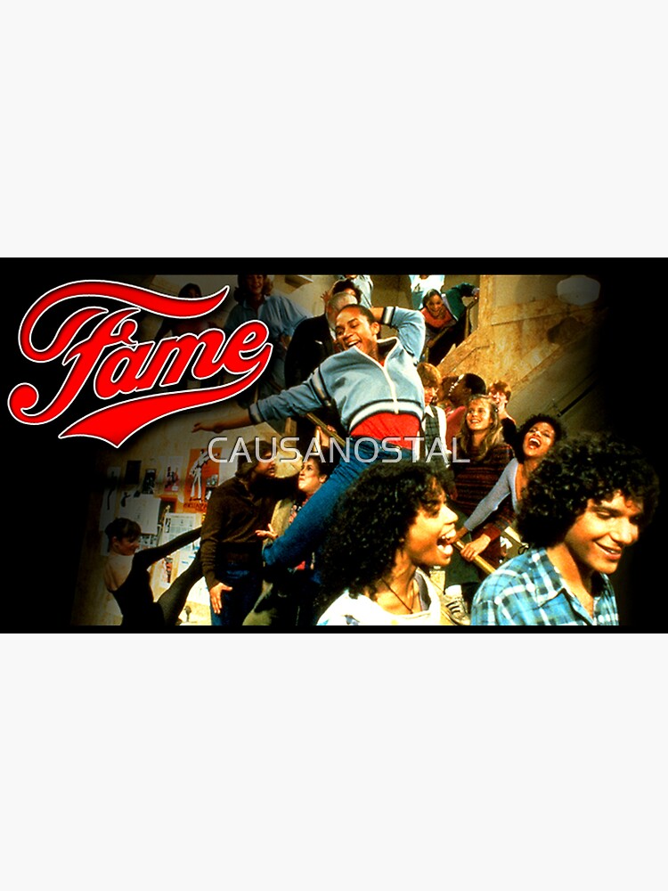"FAME" Sticker for Sale by CAUSANOSTAL | Redbubble