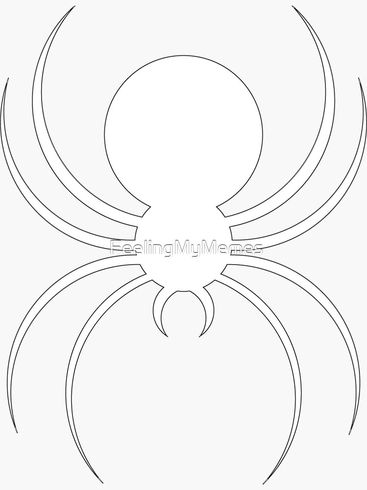 "Spider GR (White)" Sticker for Sale by FeelingMyMemes | Redbubble