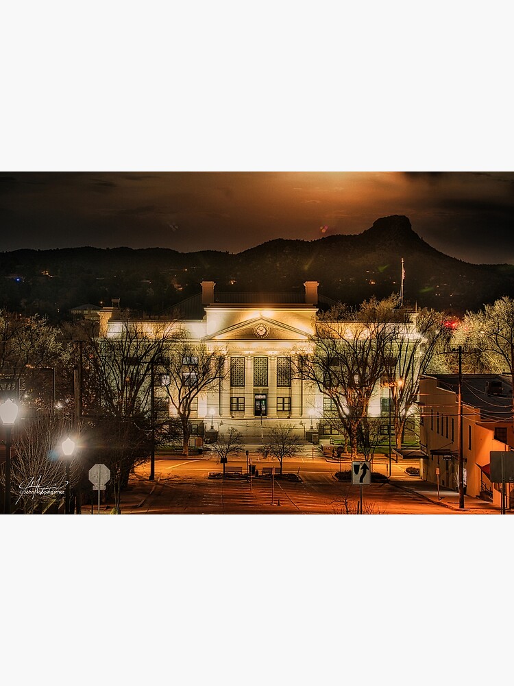 "Eerie Vibes at the Downtown Courthouse" Poster by JDHoop702 | Redbubble