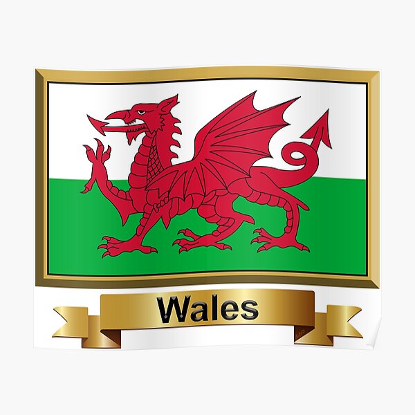 "Welsh Flag Stickers, Gifts and Products (N)" Poster by mpodger | Redbubble