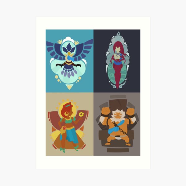 "Champions mural botw" Art Print for Sale by EmmeSem | Redbubble