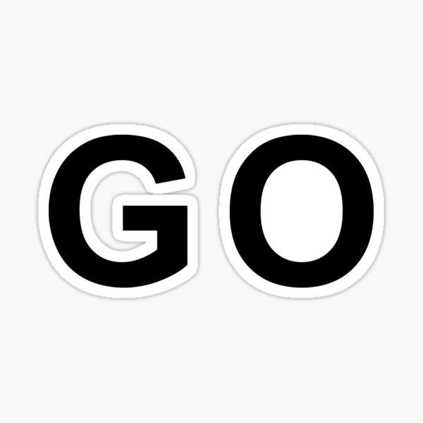 "Go" Sticker by artMoni | Redbubble