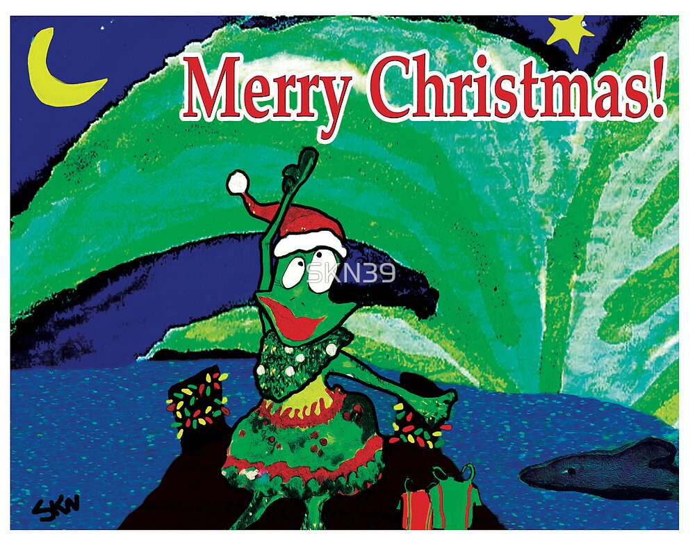 "Christmas Hula Frog" by SKN39 | Redbubble