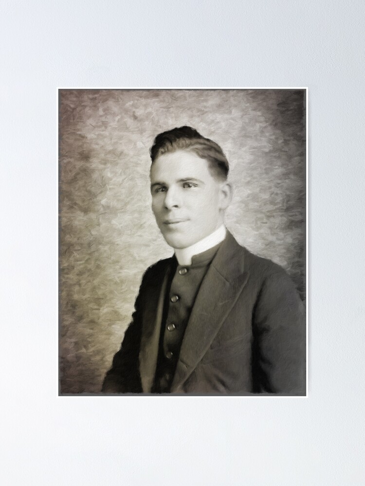 "Young Fulton Sheen Portrait" Poster by Beltschazar | Redbubble