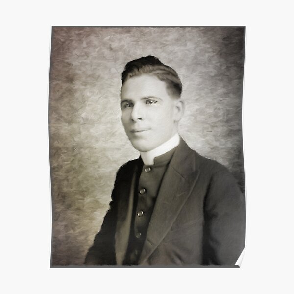 "Young Fulton Sheen Portrait" Poster by Beltschazar | Redbubble