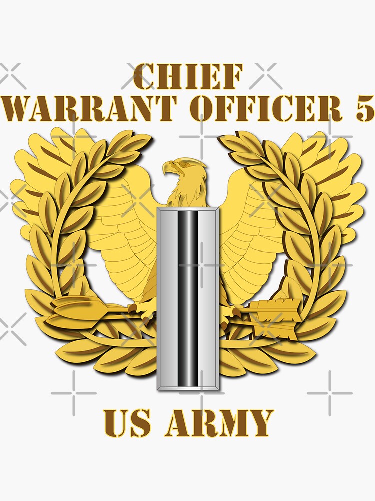 "Army - Emblem - Warrant Officer 5 - CW5 w Eagle" Sticker for Sale by ...