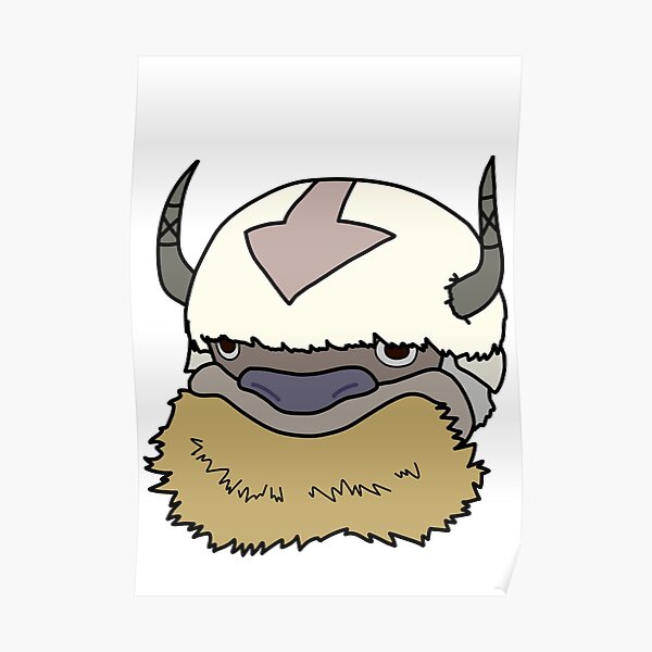 "Appa Eating Hay Avatar: The Last Airbender" Poster for Sale by ...