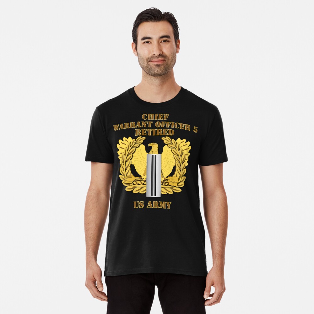 "Army - Emblem - Warrant Officer 5 - CW5 w Eagle - Retired" Sticker for ...