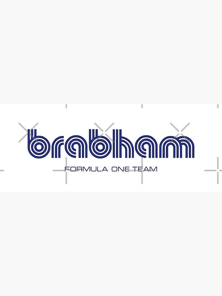 Poster « Logo de l'équipe Brabham Formula One 1972 - bleu brabham ...