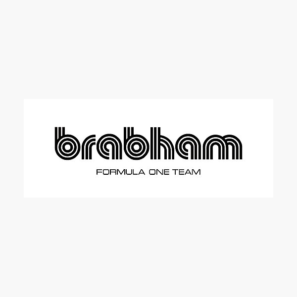Impression photo « Logo de l'équipe Brabham Formula One 1972 - noir ...